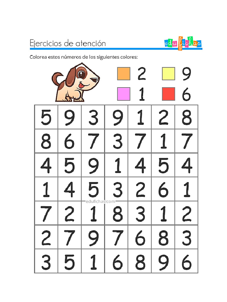 Ejercicios De Atencion Pdf