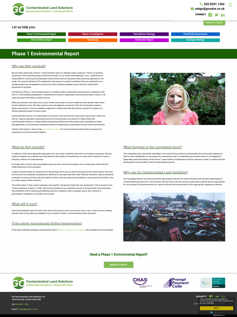 Phase 1 Environmental Report: A Vital Step in Site Assessment | PDF ...