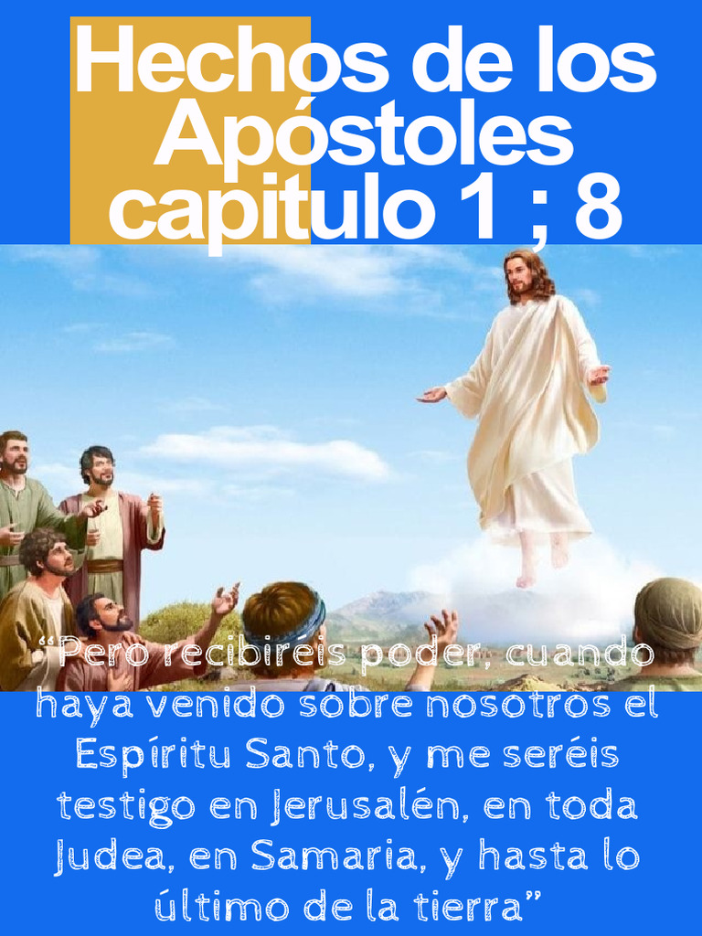 Hechos de Los Apóstoles Capitulo 1 8 | PDF