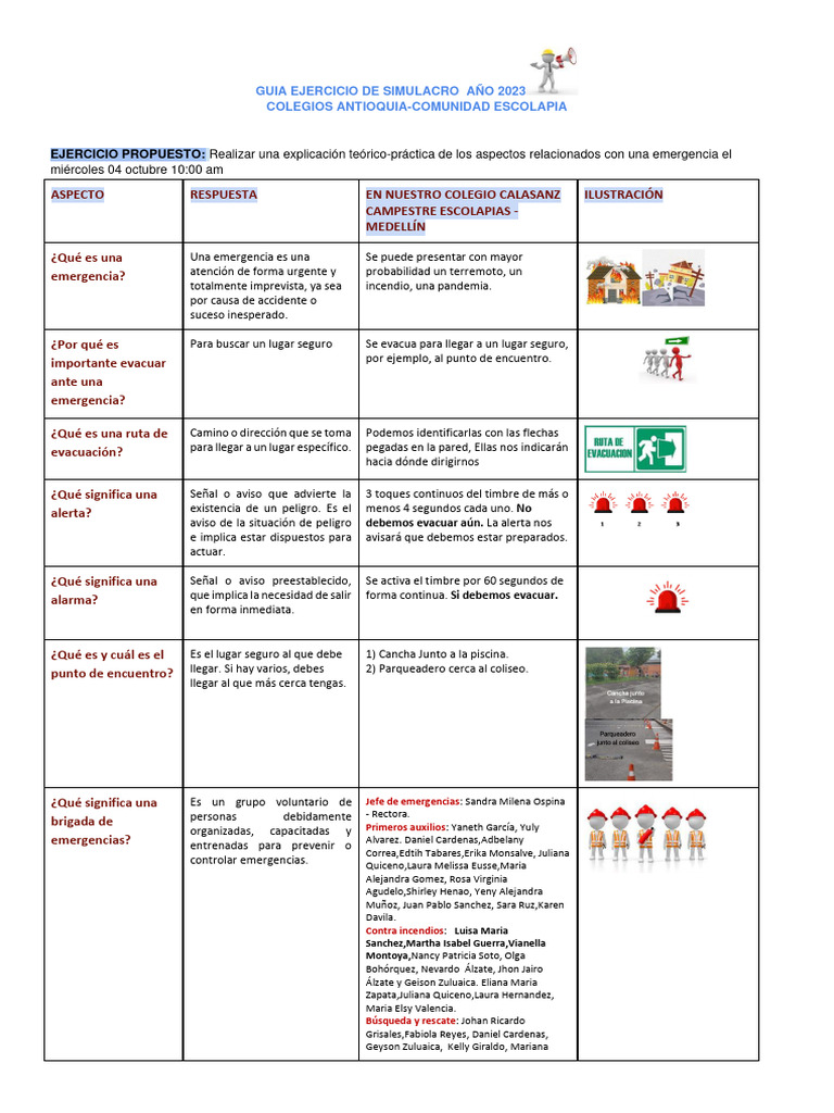 Indicaciones Ejercicio de Simulación 2023 - Cce | PDF