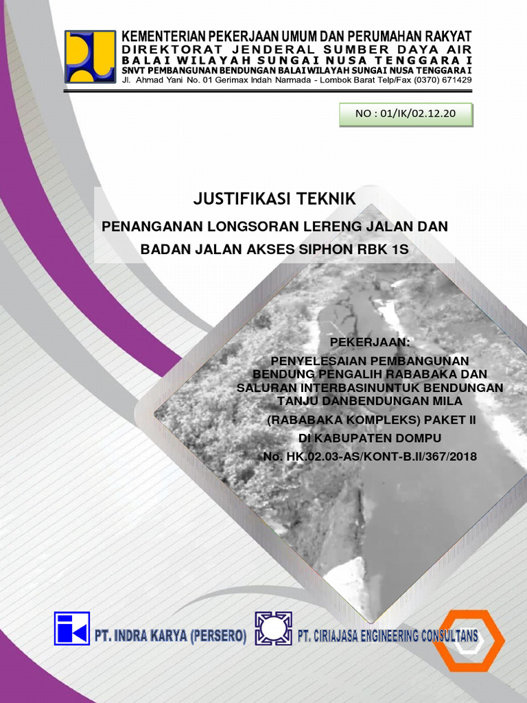 Justifikasi Teknik Penanganan Longsoran | PDF