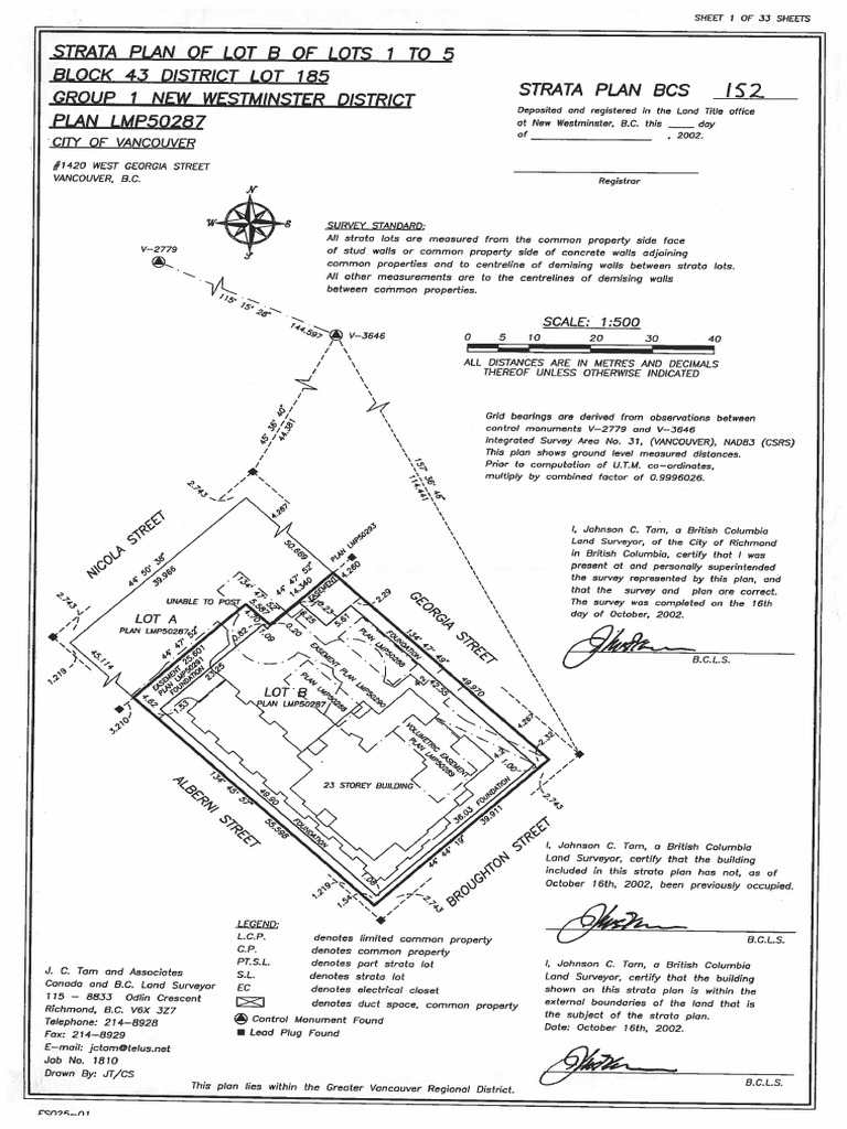 Strata Plan BCS152 | PDF