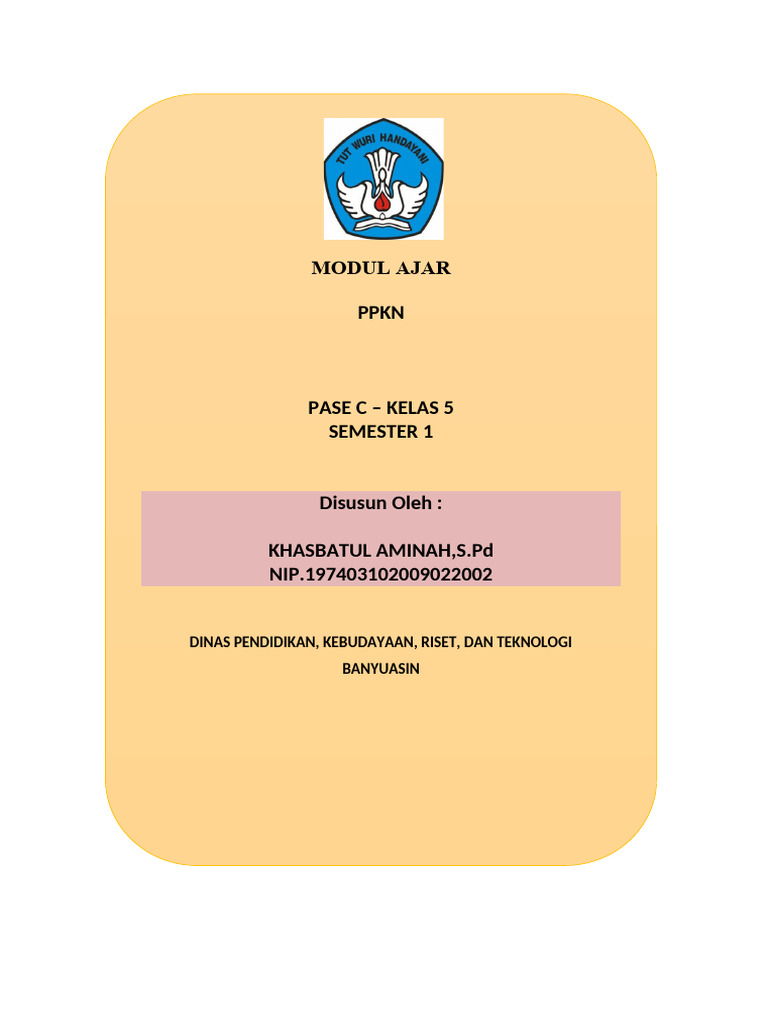 Modul Ajar PKN | PDF