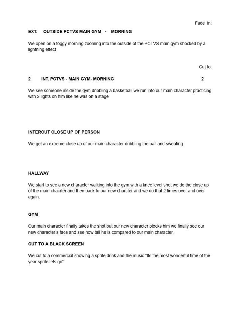 Commercial Script 1 | PDF