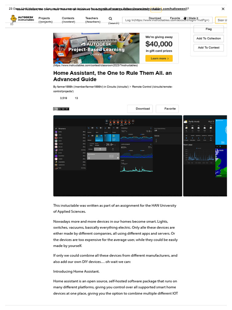 Home Assistant, The One To Rule Them All. An Advanced Guide - 10 Steps - Instructables | PDF ...