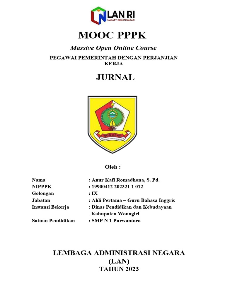 Jurnal MOOC Anur Kafi | PDF