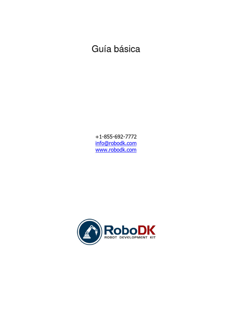 RoboDK-Doc-ES-Basic-Guide | PDF | Rotación | Ingeniería Informática