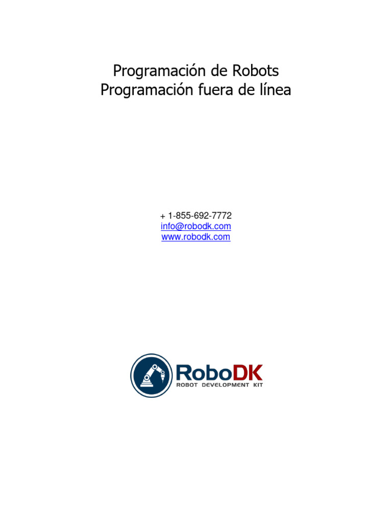 RoboDK Doc ES Robot Programs | PDF | Programación | Programa de computadora