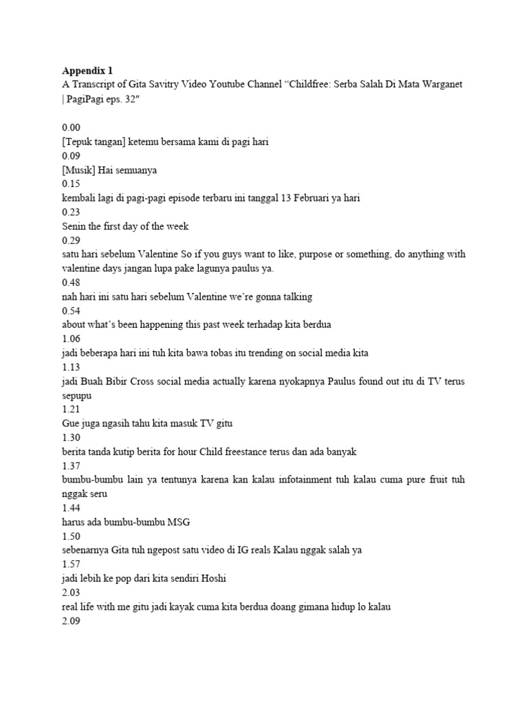 Appendix 1&2 Transcript | PDF