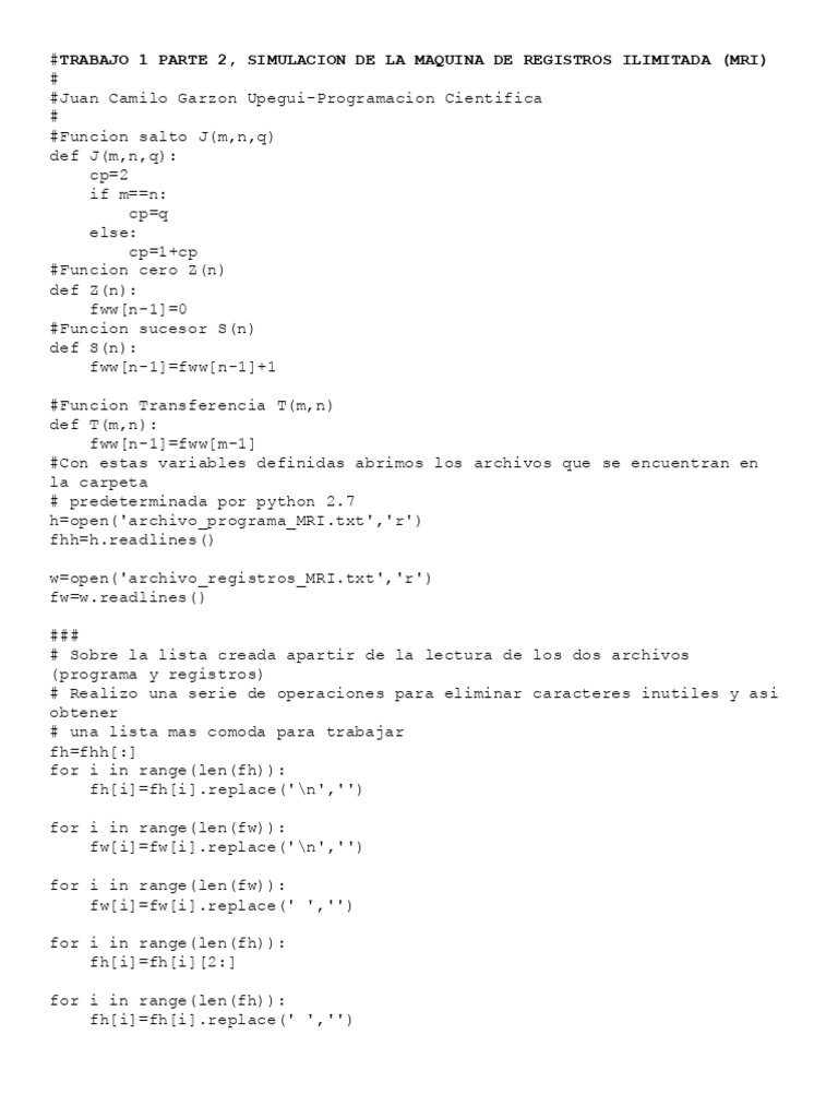 Programación Cientifica (Taller #2, Simulación MRI) | PDF | Ingeniería Informática | Paradigmas ...