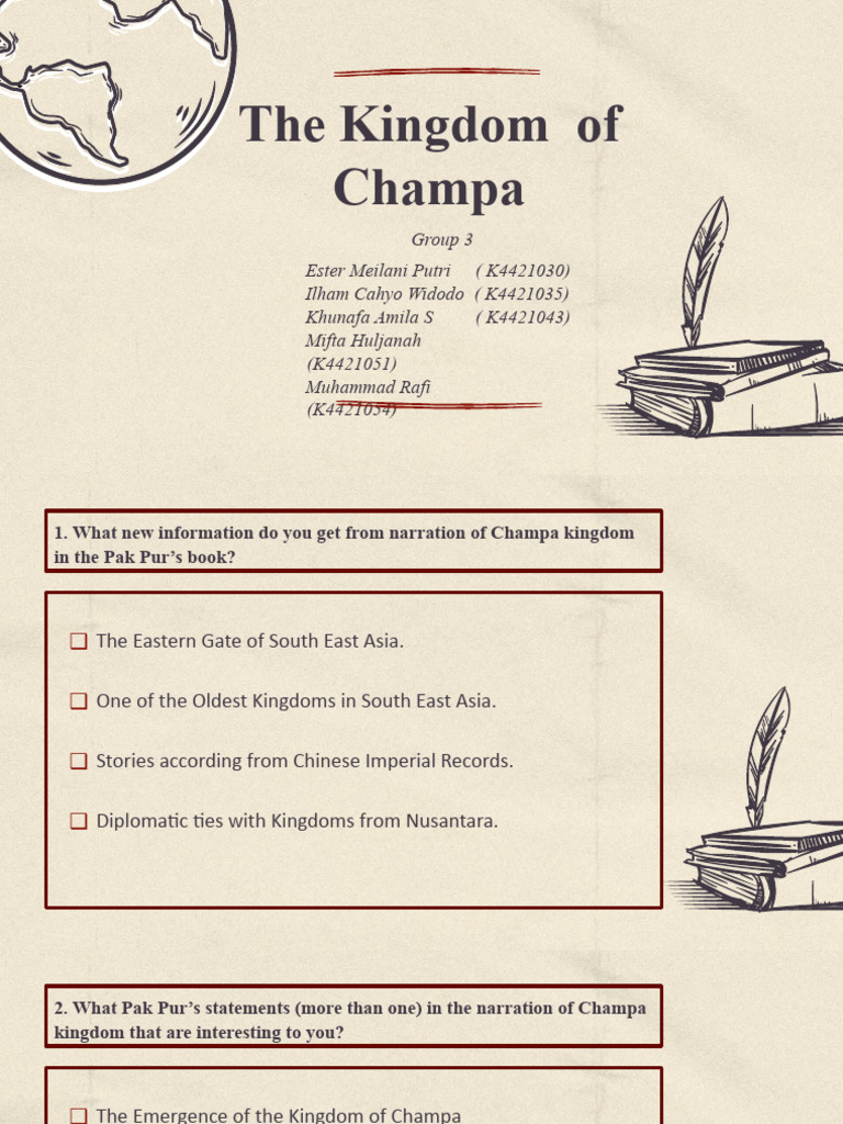 Kelompok 3 B Kerajaan Champa | PDF