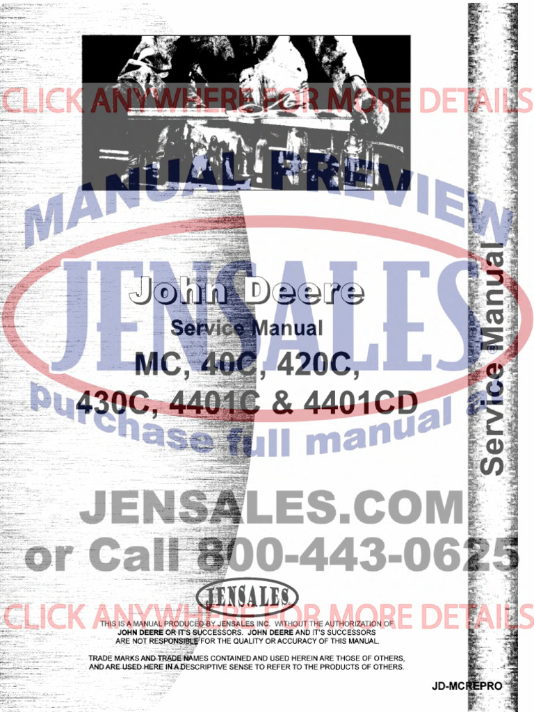John Deere Crawler Service Manual | PDF | Piston | Propulsion