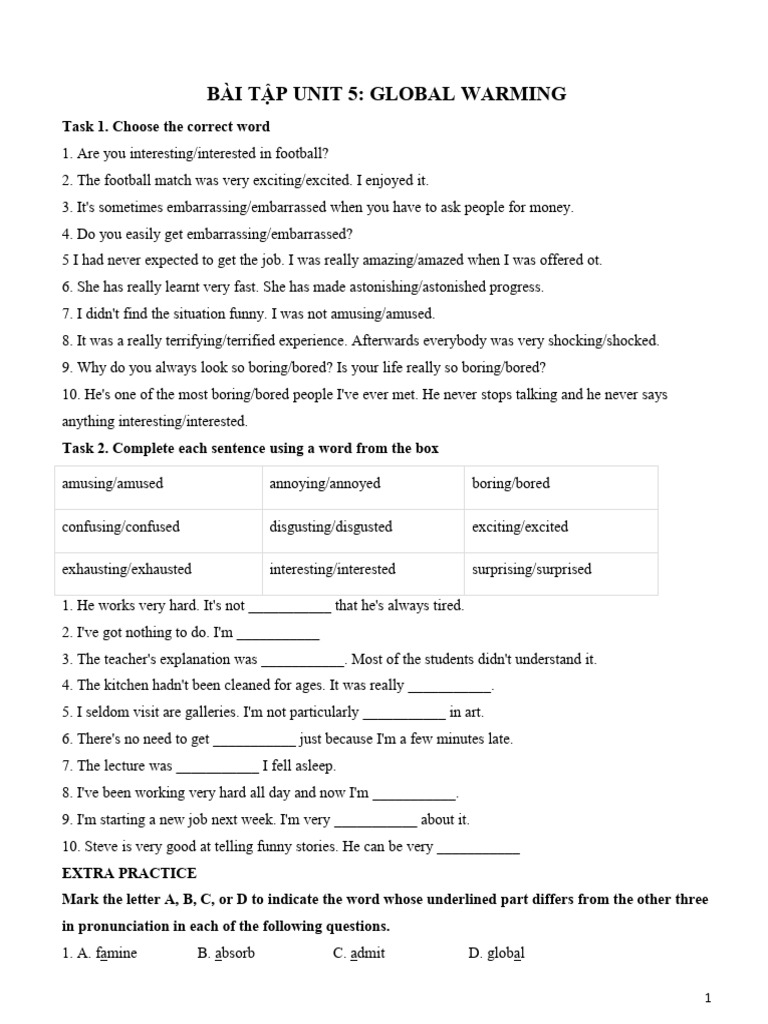 Unit 5 GLOBAL WARMING | PDF