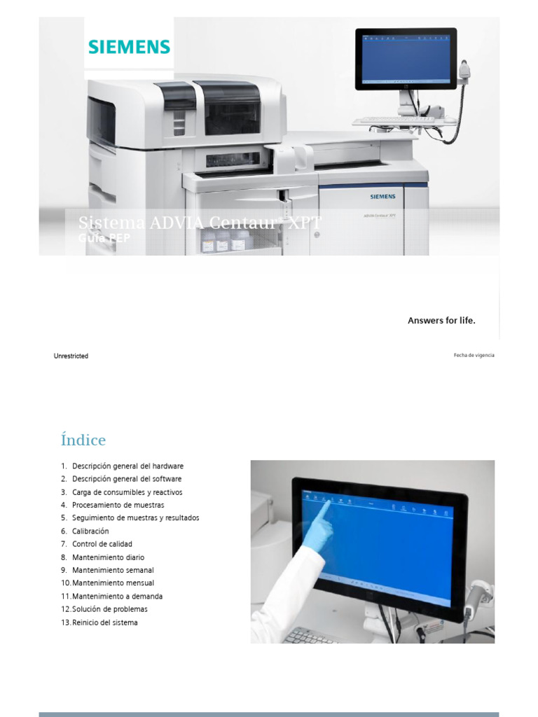 Gua Rapida Centaur XPT | PDF | Calibración | Agua