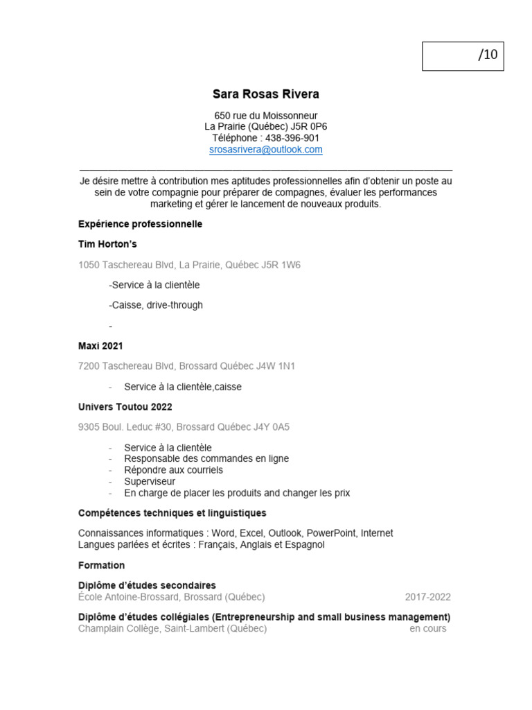 602-931 CV Examen | PDF