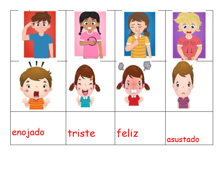 Memorama Emociones | PDF