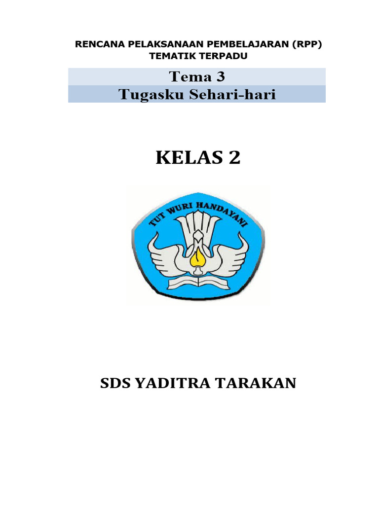 RPP Kelas 2 Tema 3 Sub Tema 2 | PDF