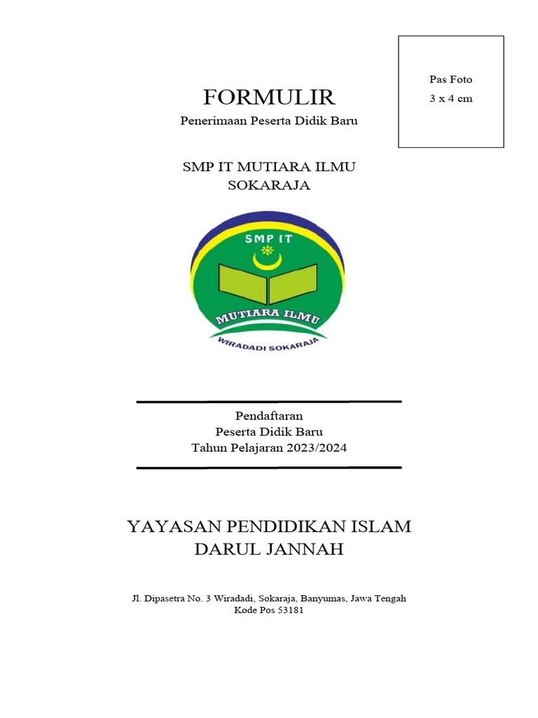 Formulir PPDB SMP | PDF