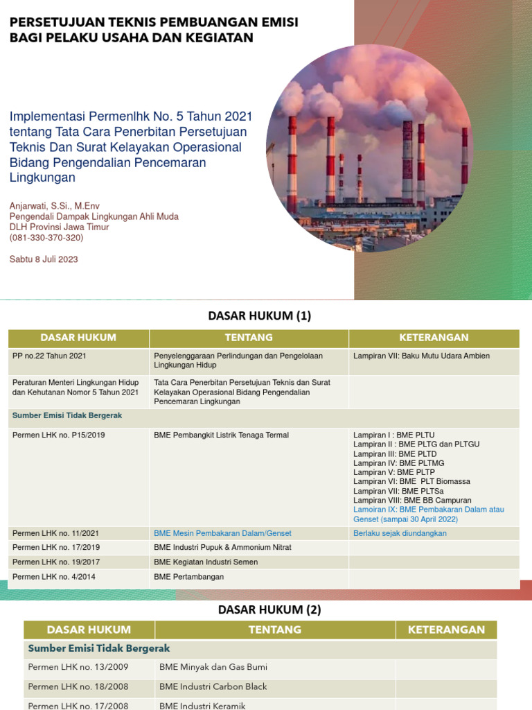 Regulasi Pertek Emisi | PDF