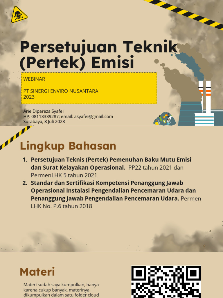Penyusunan Pertek Emisi | PDF