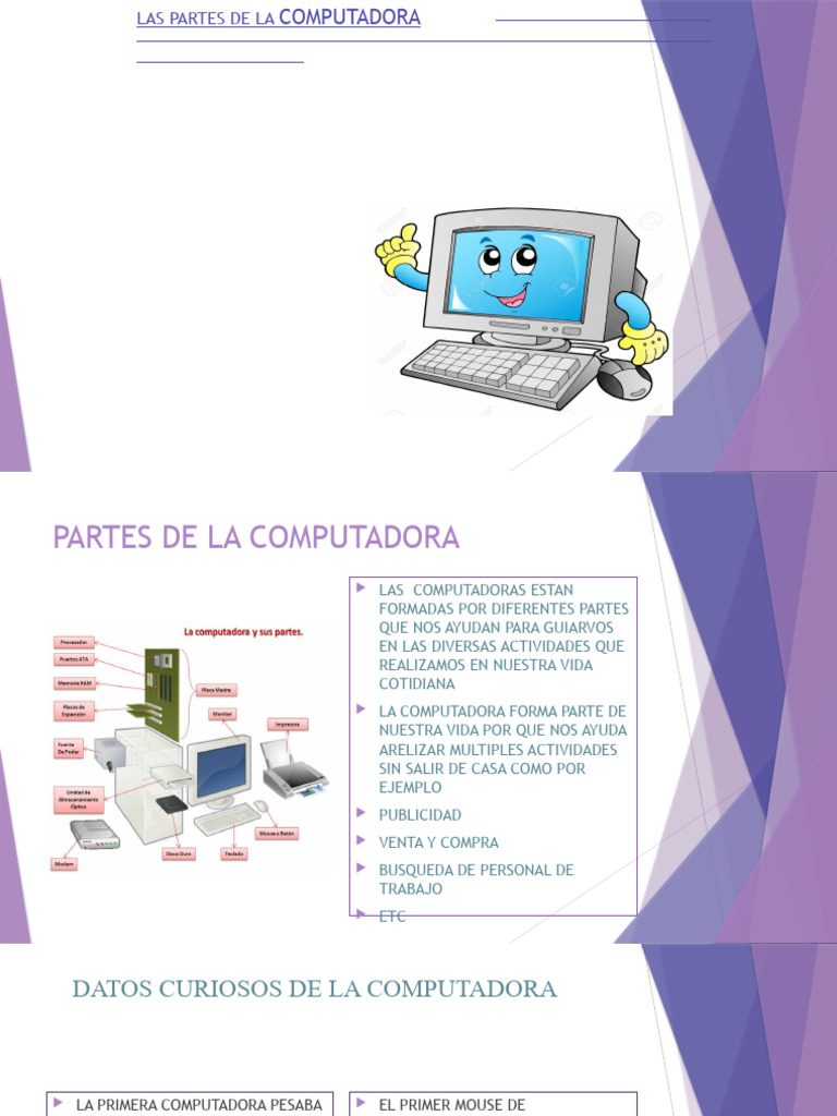 LAS PARTES DE LA COMPUTADORA | PDF