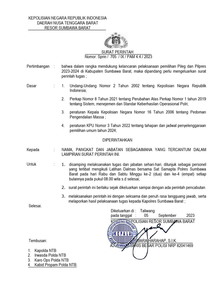 Sprin Latihan Dalmas Bagi Kerangka New | PDF