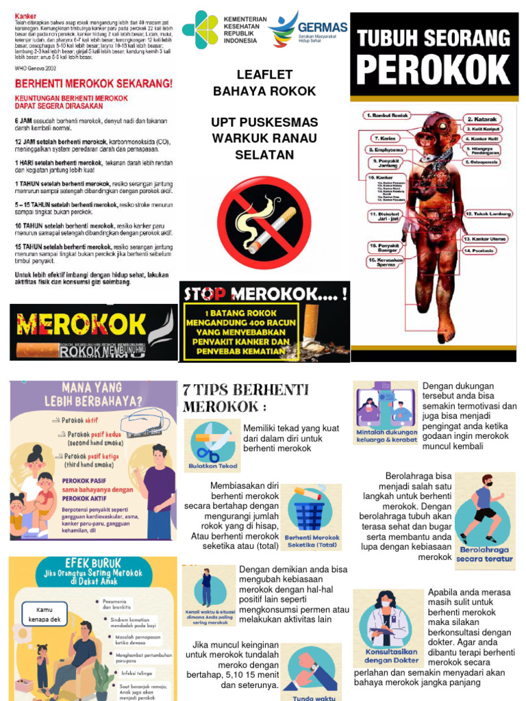 Leaflet Bahaya Rokok | PDF