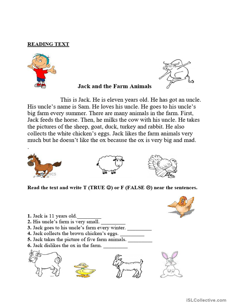 Farm Animals | PDF