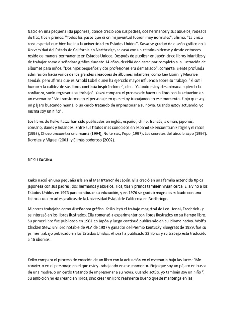 biografia keiko | PDF