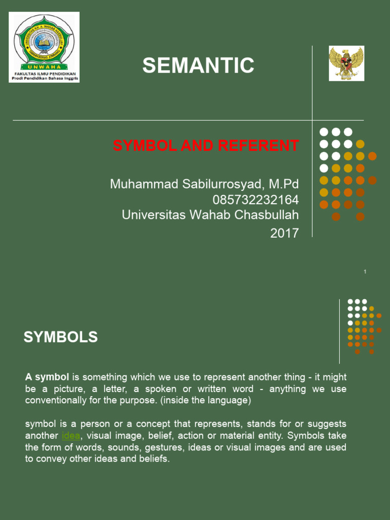 Symbol and Referent | PDF | Filsafat