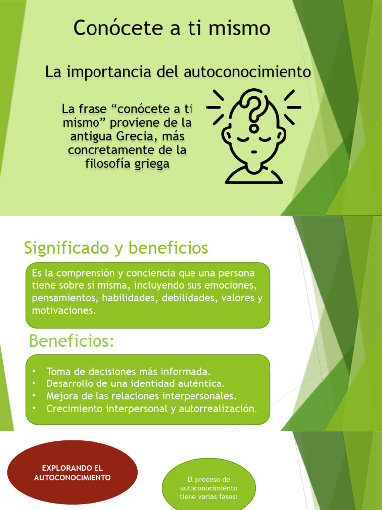 Conócete A Ti Mismo. | PDF