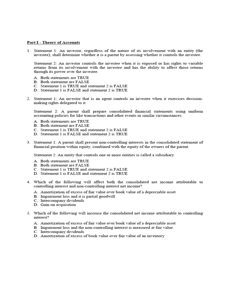 Consolidation Subsequent To The Date of Acquisition | PDF | Book Value ...