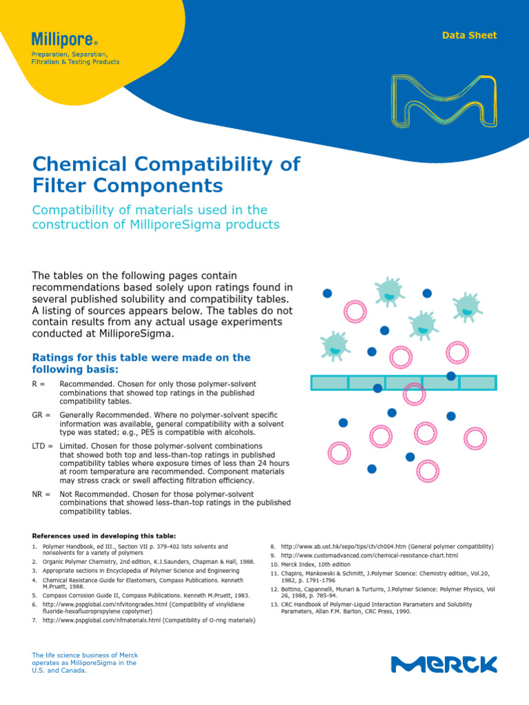 Merck化學相容性表 | PDF