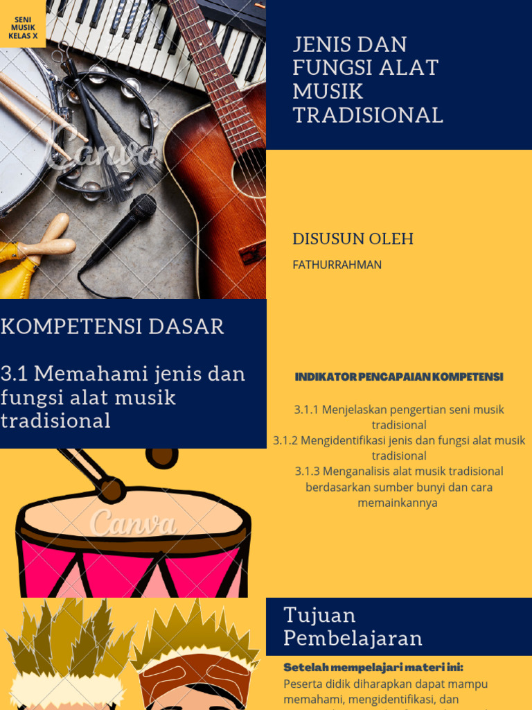 Jenis dan Fungsi Alat Musik Tradisional | PDF