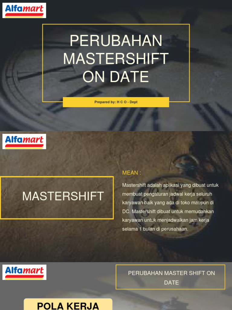 MASTER SHIFT ON DATE - TKT-2 | PDF