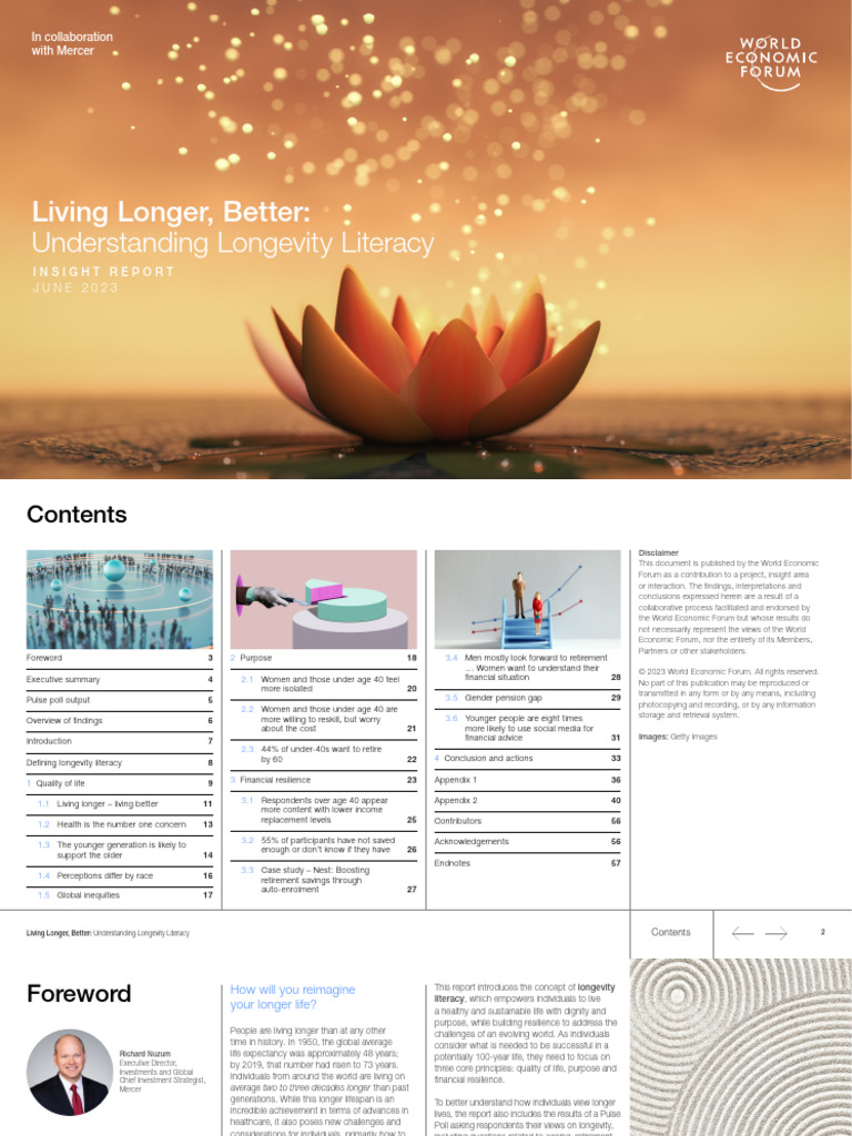 Understanding Longevity Literacy | PDF | Quality Of Life | Literacy