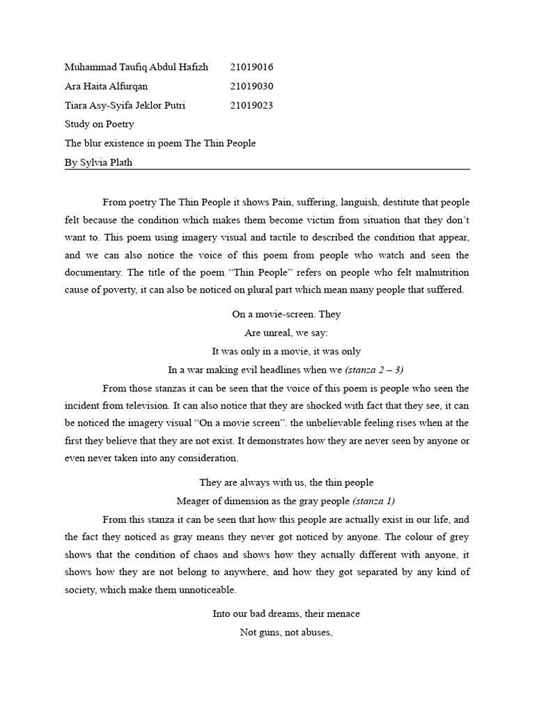 The Thin People | PDF