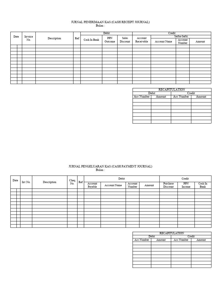 392271166 Job Sheet Kosong | PDF | Debits And Credits | Expense
