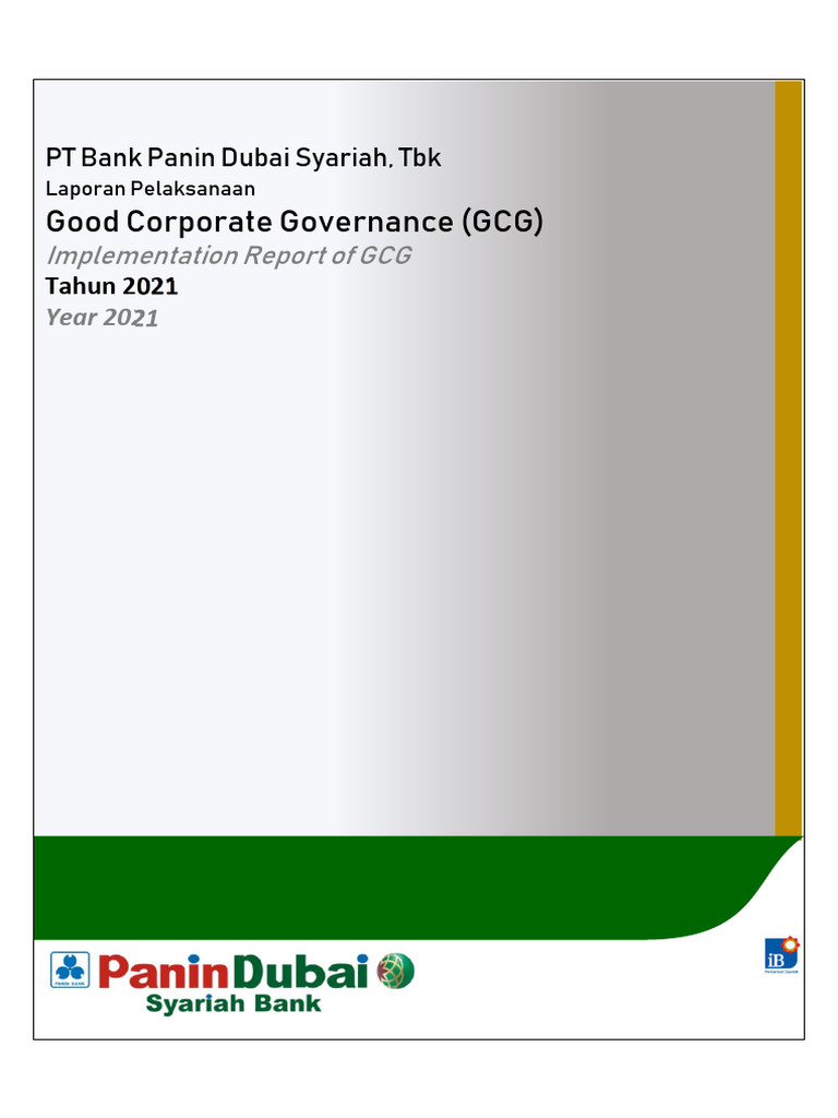Laporan GCG Tahun 2021 PT Bank Panin Dubai Syariah TBK | PDF Laporan GCG Tahun 2021 PT Bank Panin Dubai Syariah TBK | PDF