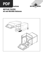 Mettler Toledo Microbalances Instruction Manual - XPR2 - XPR2U - XPR6U ...