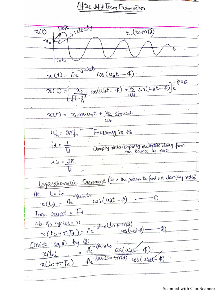 Mechnical Vibration After Mids | PDF