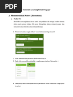 Tutorial Mahasiswa ELearning ATMI - UP7082020 PDF | PDF