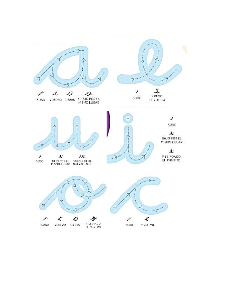 fichas de cursiva | PDF