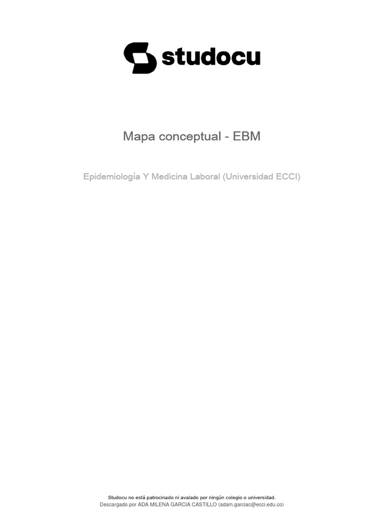 Mapa Conceptual Ebm | PDF