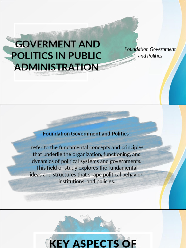 Goverment and Politics in Public Administration - Presentation | PDF ...