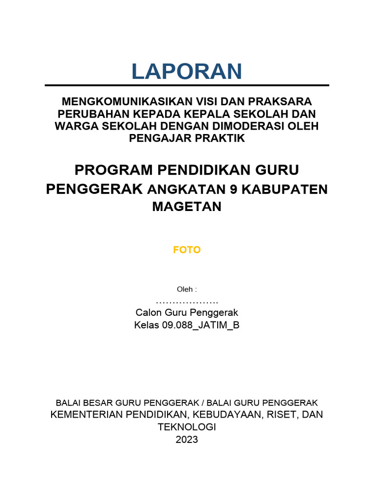 Laporan CGP PI 2 | PDF | Sains & Matematika
