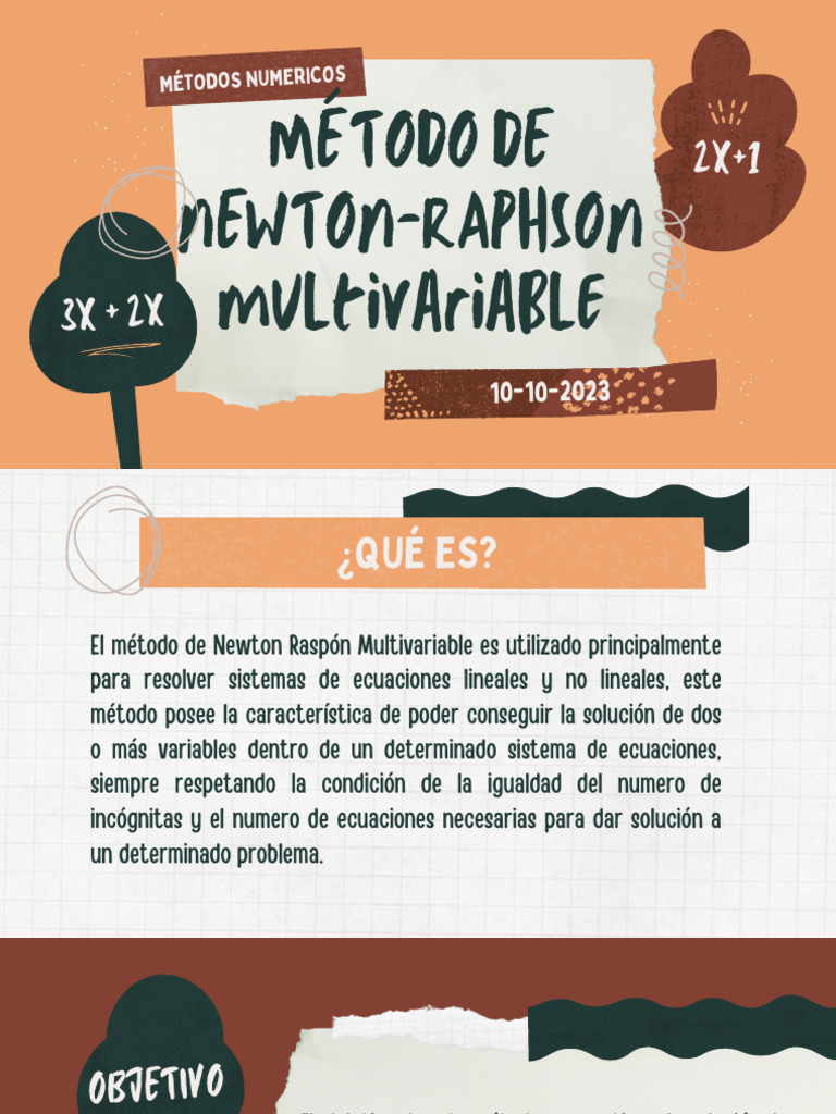 Newton Rapshon Multivariable PDF | PDF | Ecuaciones | Variable ...