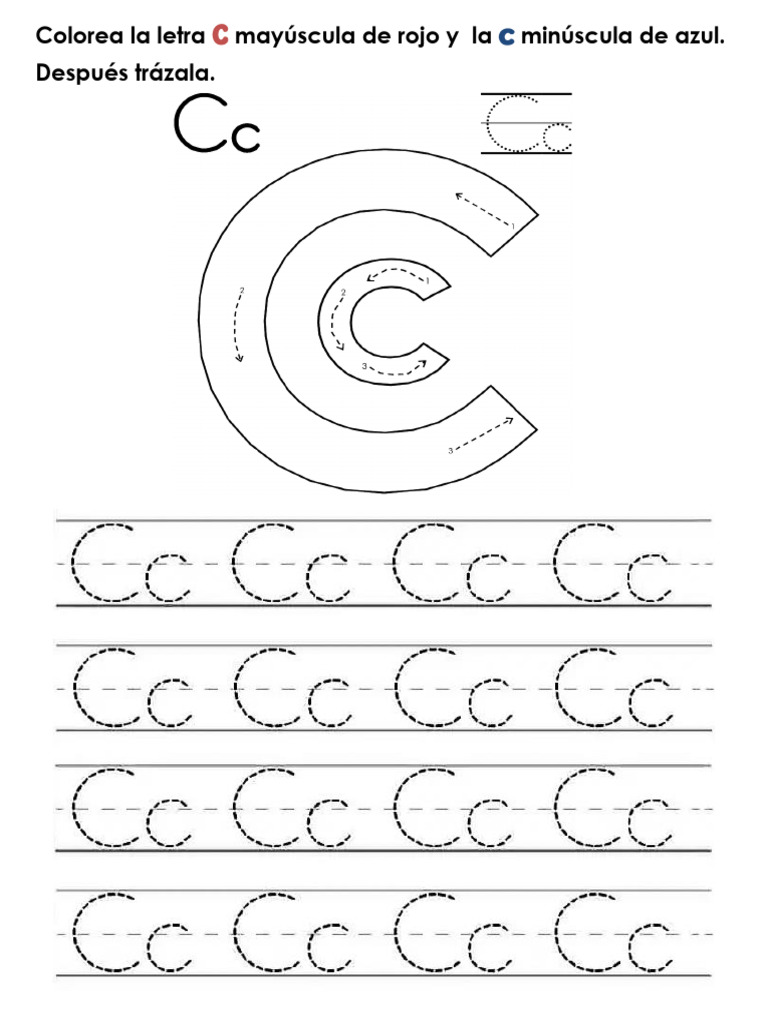 Actividades Letra C Primer Grado Semana 6 Pronalees Xochitl Cruz | PDF