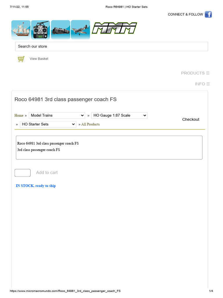 Roco R64981 - HO Starter Sets | PDF | Rail Transport Modelling | Scale Modeling