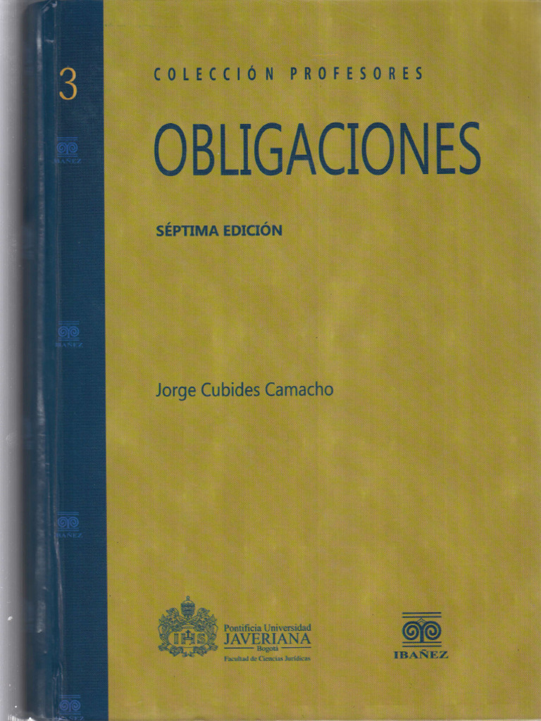 Obligaciones Jorge Cubides Camacho | PDF